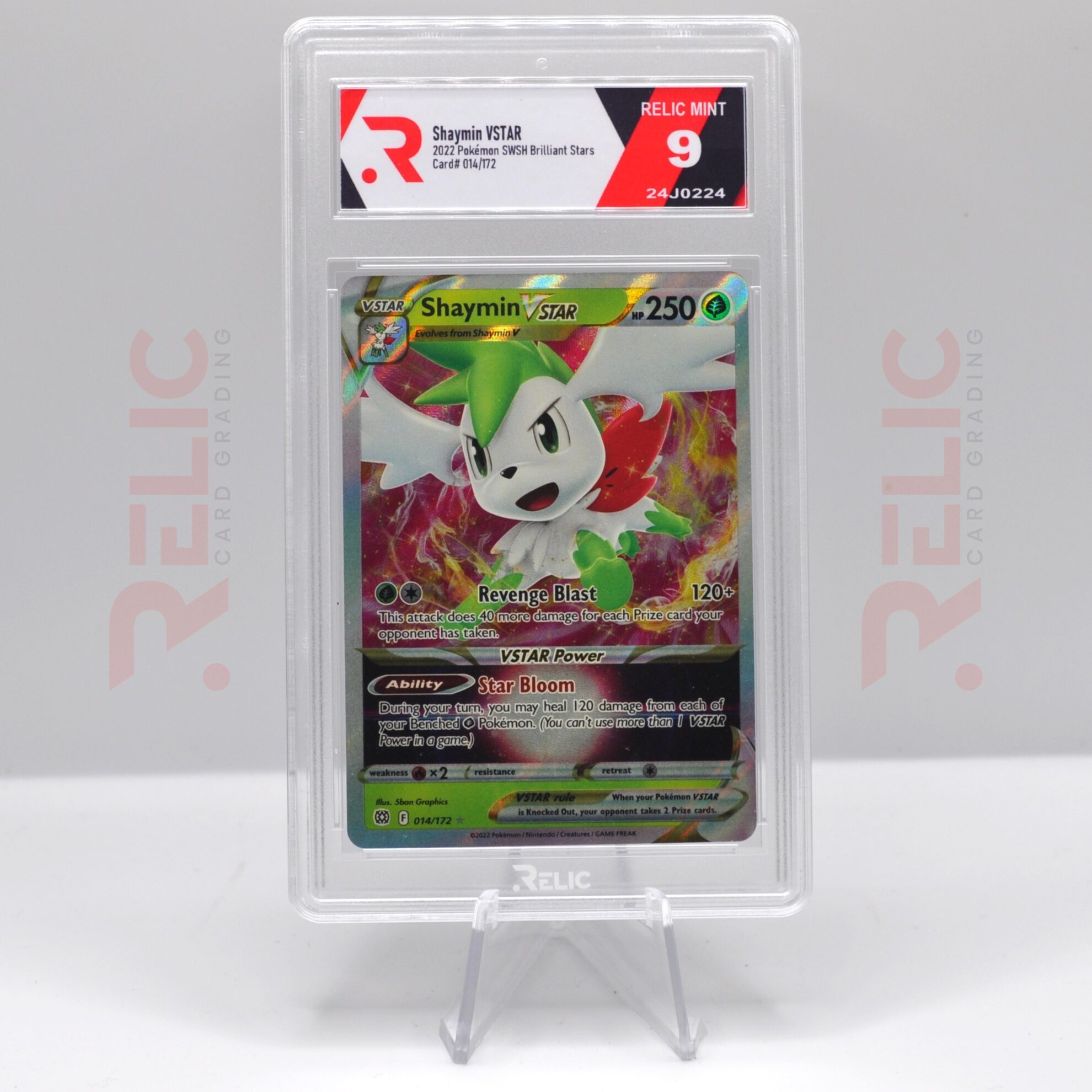 Shaymin VSTAR - 2022 Pokemon SWSH Brilliant Stars - Graded Card