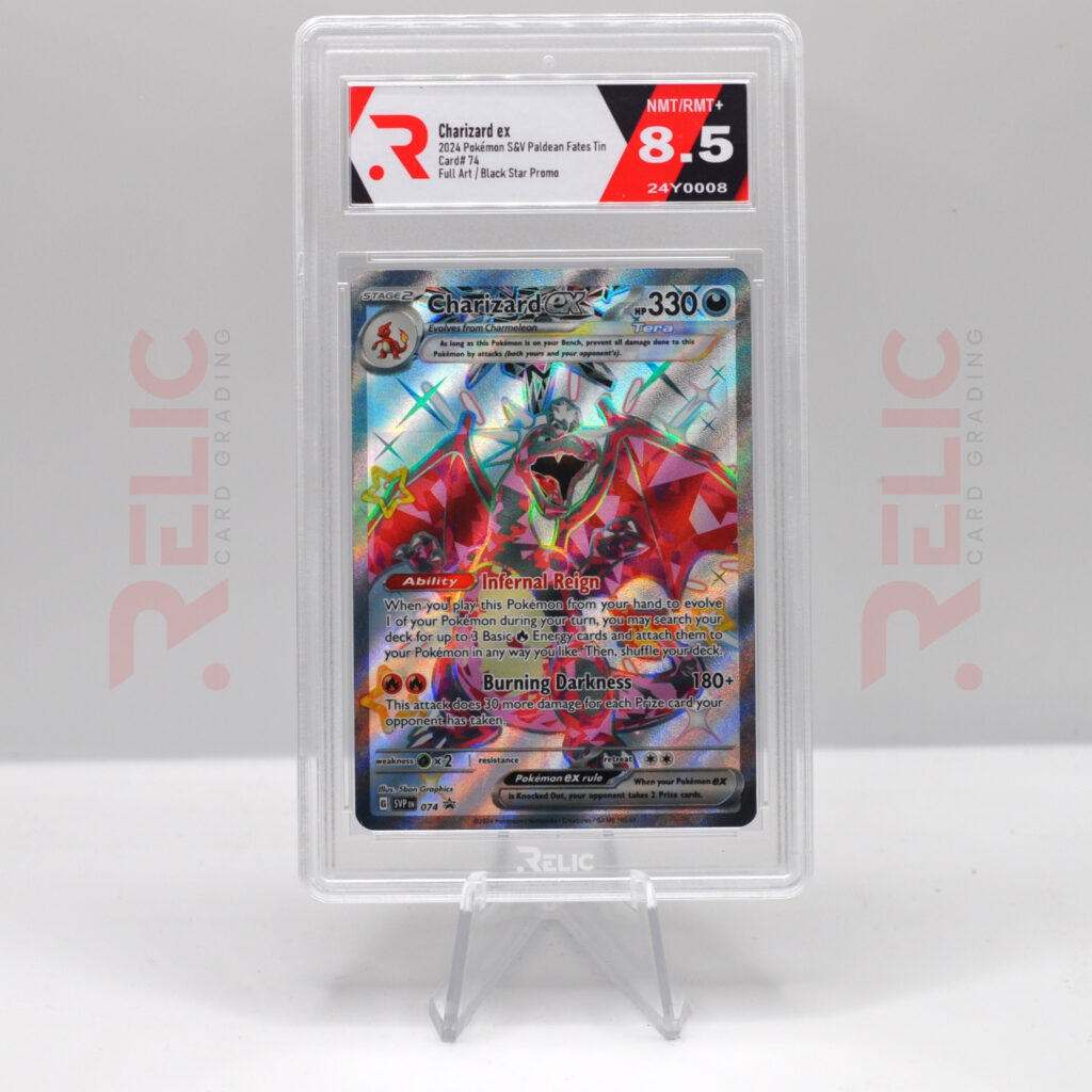 Charizard ex - 2024 Pokemon S&V Paldean Fates Tin - Graded Card