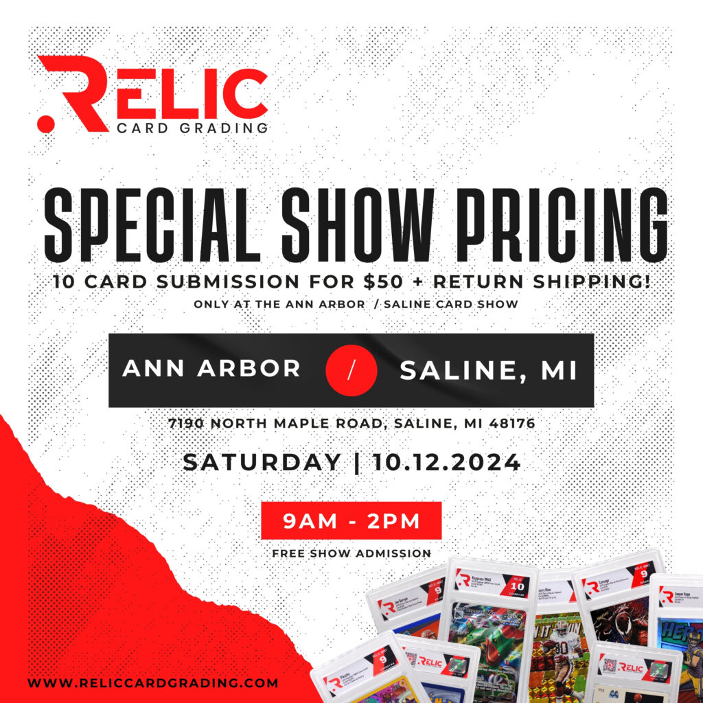 Ann Arbor, MI Card Show - Grading Discounts